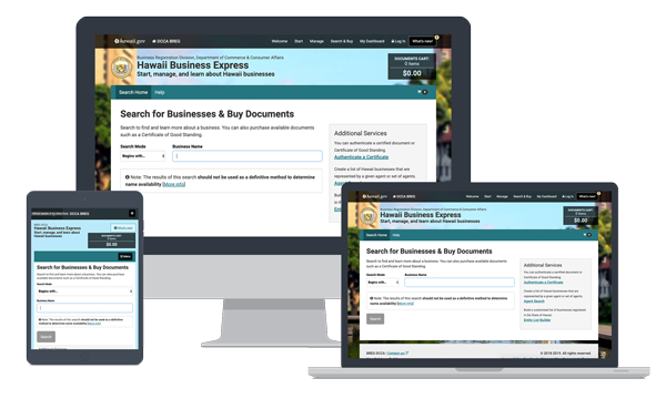 Hawaii.gov | Business Search