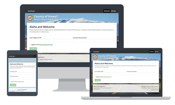 Hawaii.gov | Motor Vehicle Renewals, County of Hawaiʻi