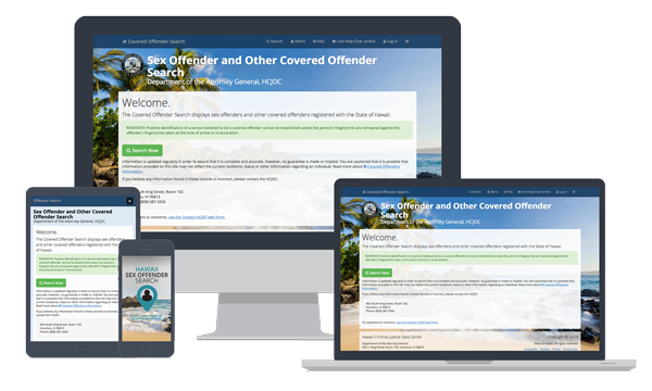 Sex Offender And Other Covered Offender Search